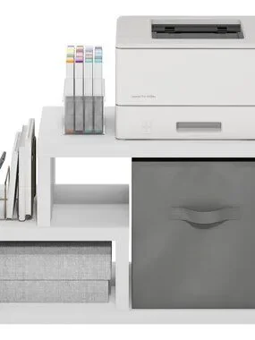 Office | Viola Storage Shelf 2tier Storage Rack With A Cube Drawer Bin ...